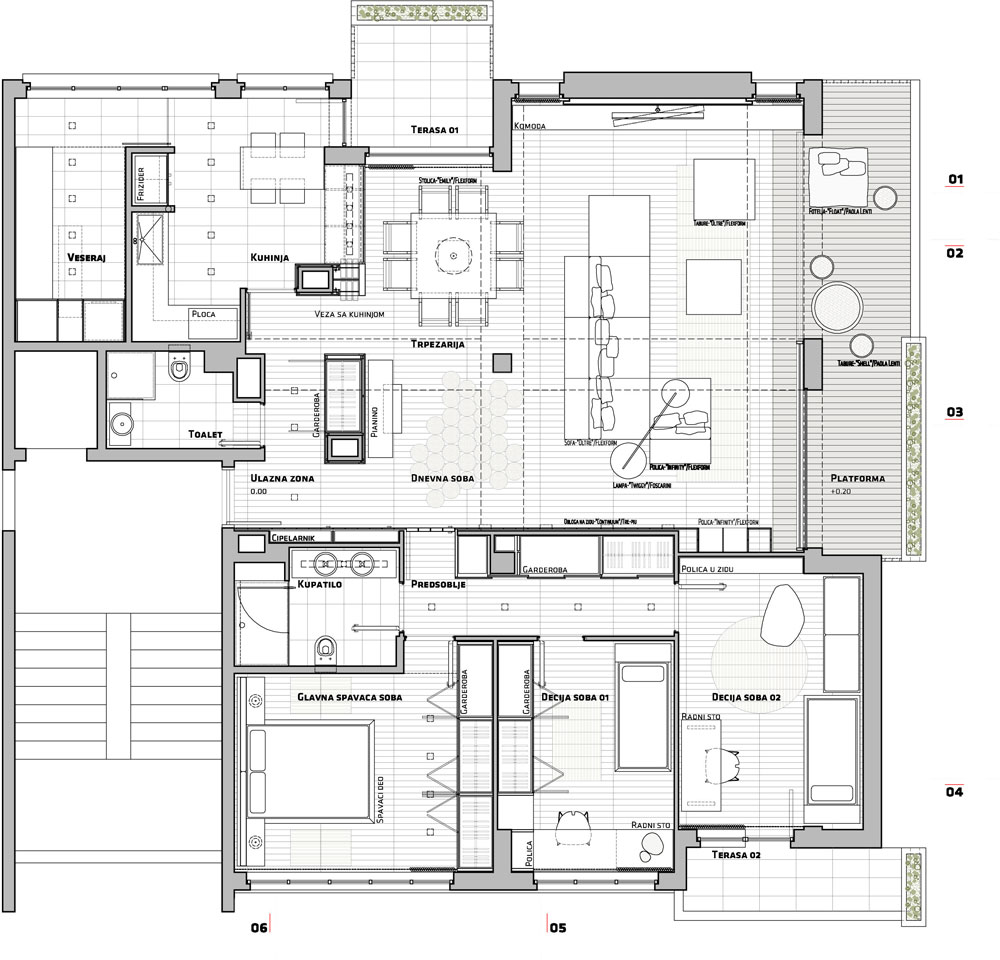 Apartment Building Drawing Sketch Coloring Page